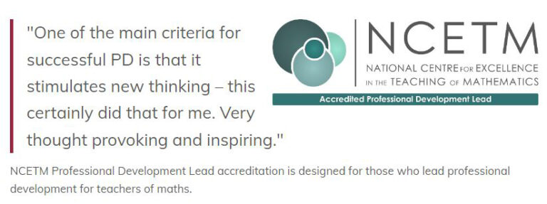 The NCETM Professional Development Lead Programme – Jurassic Maths Hub